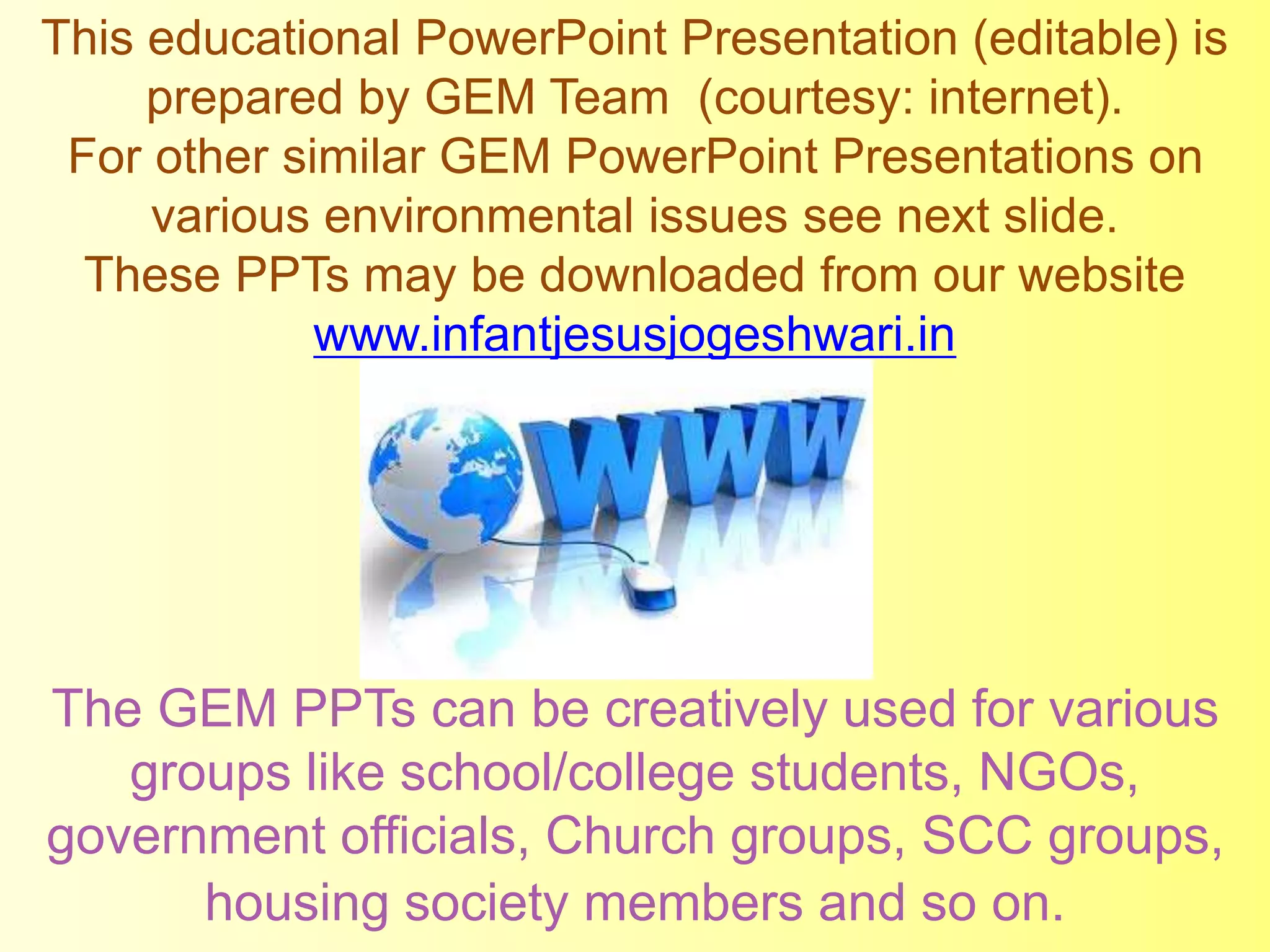 Gem ppt-27-stop water pollution | PPTX