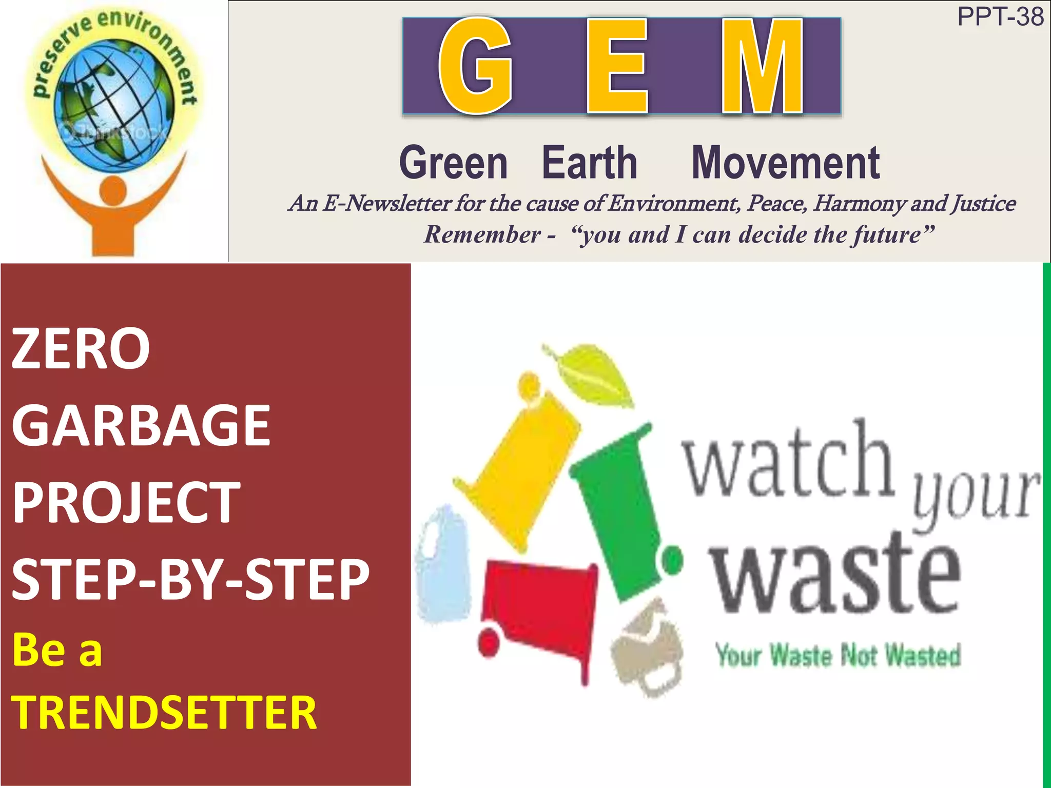 Gem ppt-38-watch your waste | PPT