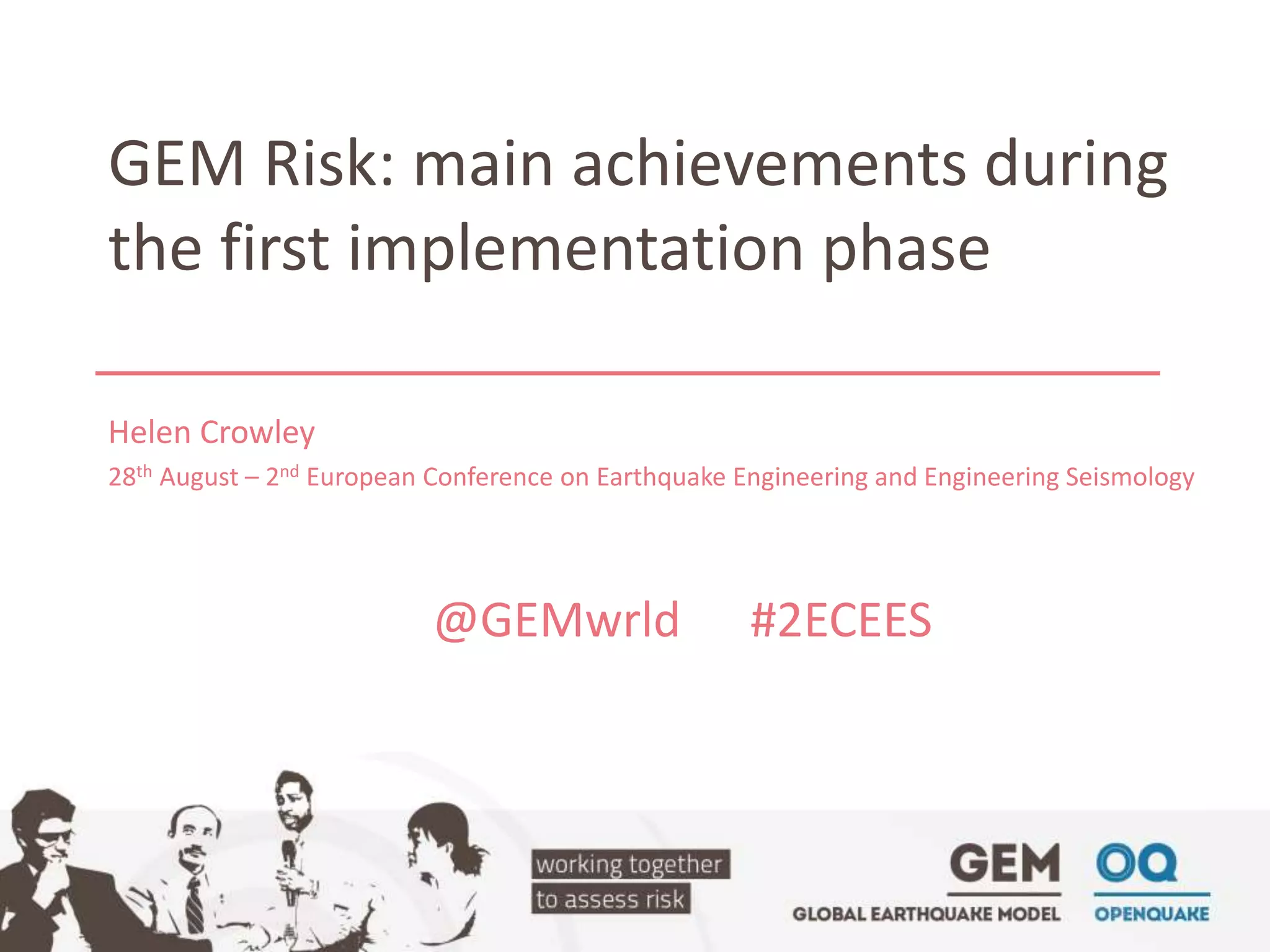 GEM Risk: main achievements during the first implementation phase | PPTX