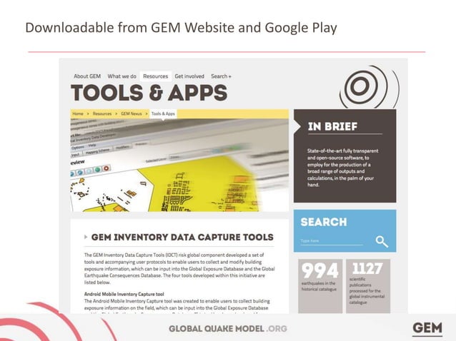 GEM Risk: main achievements during the first implementation phase | PPTX