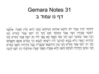 Gemara Notes 30 31 | PPT