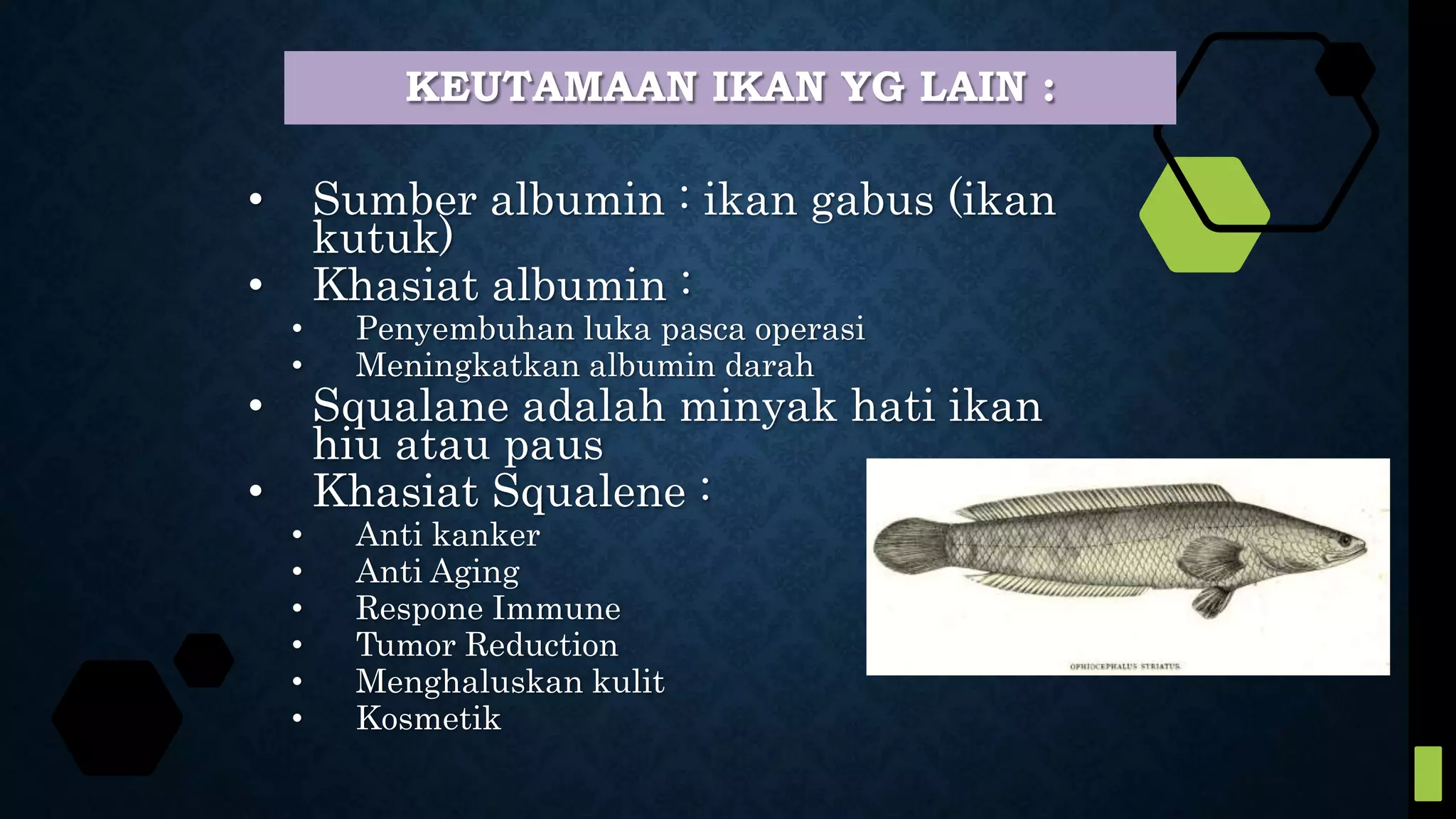 Materi Penyuluhan dan Pelatihan Gemar dan manfaat makan ikan kuma | PPTX