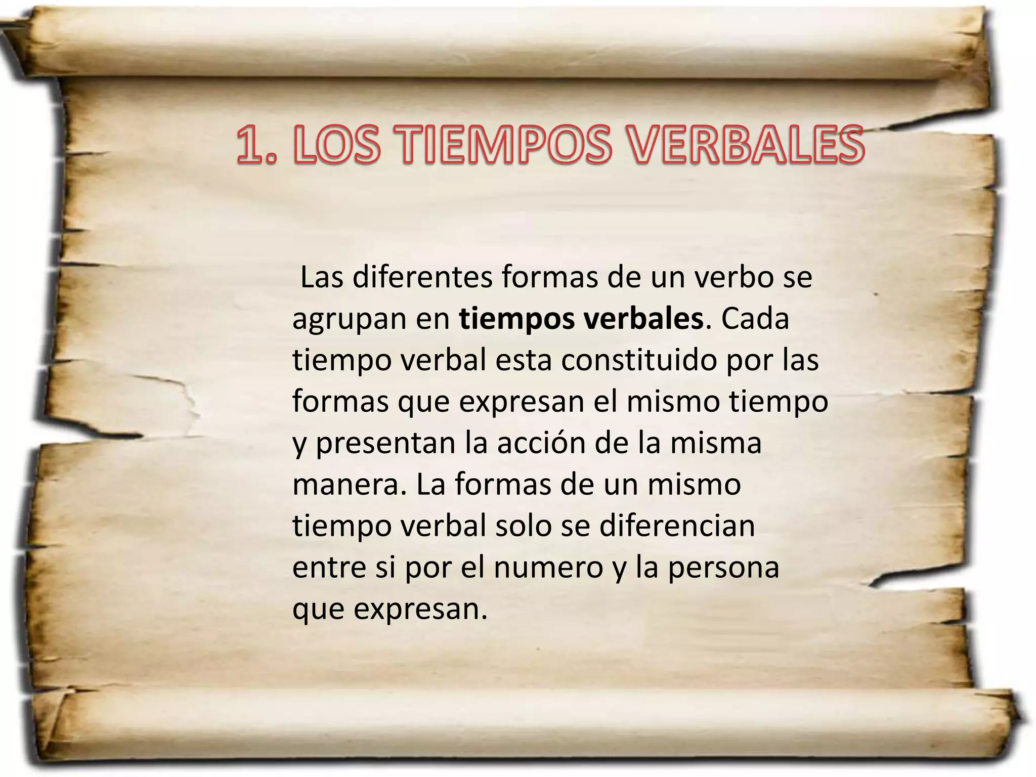 Gema tiempos verbales tema 12 | PPTX