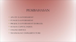 E-Government di Brazil | PPT