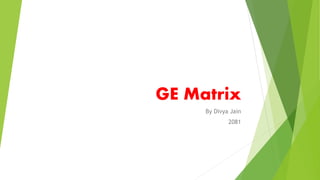 Ge matrix | PPTX