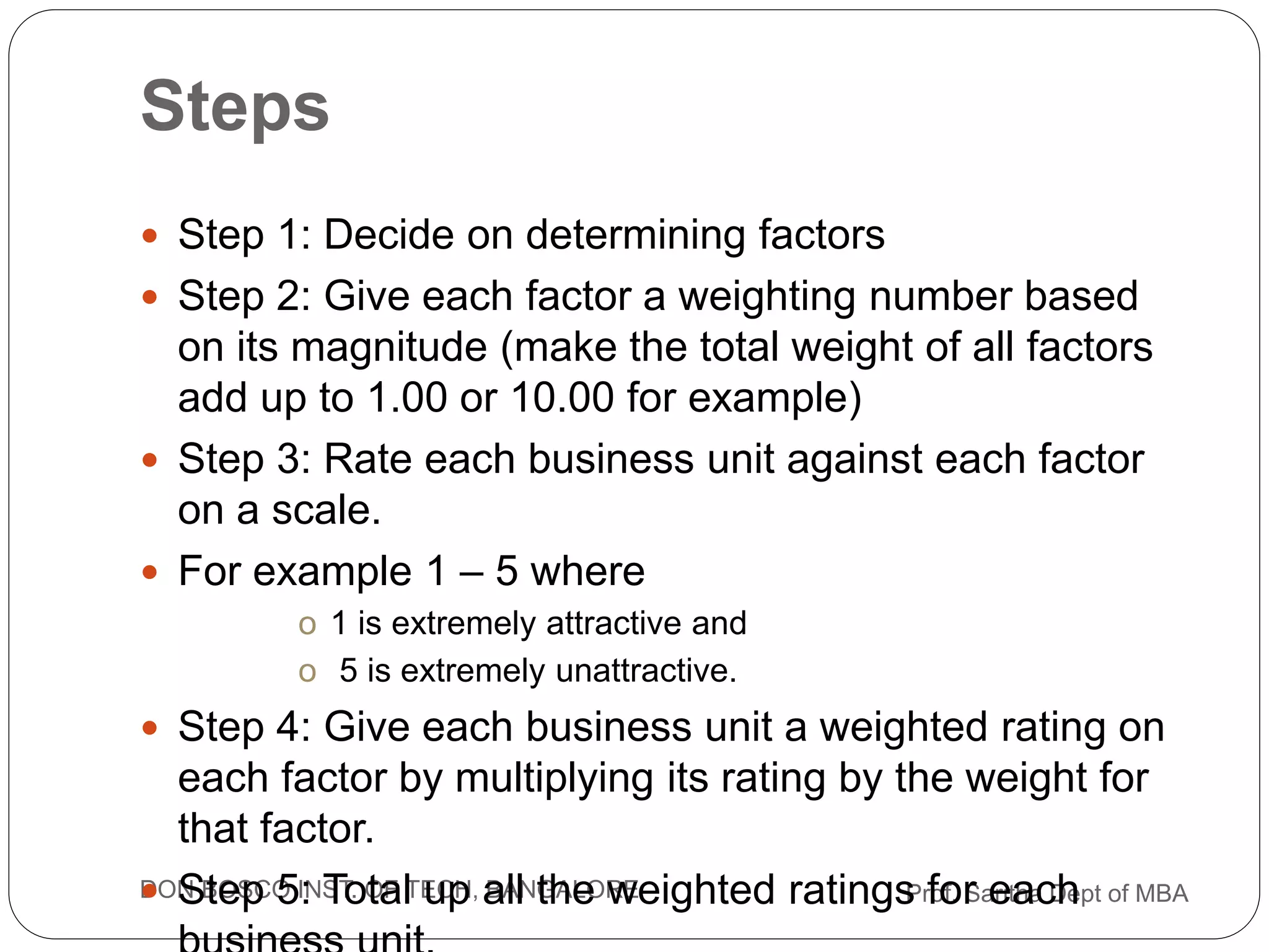 Ge matrix 9X9 General Electrical Matrix | PPTX