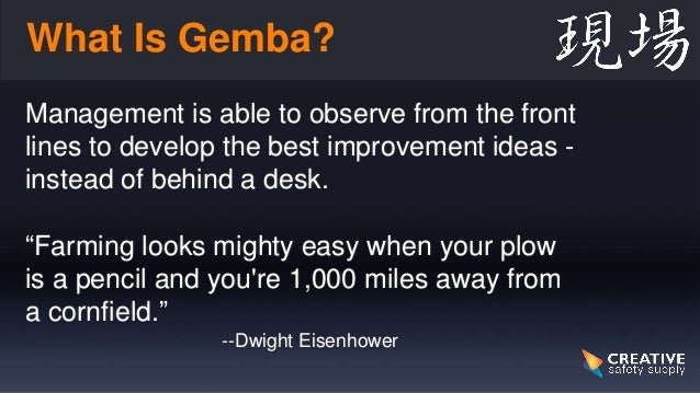 Gemba 101 - The Gemba Walk
