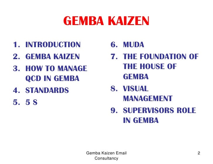 Gemba Kaizen