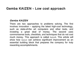 Gemba kaizen | PPT