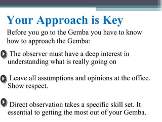 Gemba walk discussion | PPT