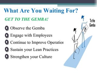 Gemba walk discussion | PPT