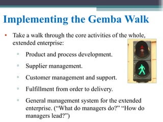 Gemba walk discussion | PPT