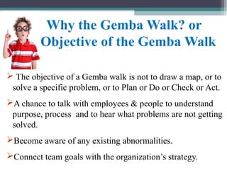 Gemba walk discussion | PPT