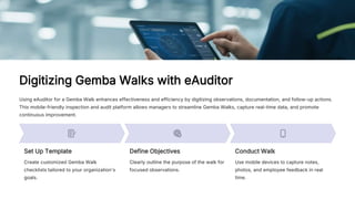 Gemba Walk Meaning with eAuditor Audits & inspections | PDF