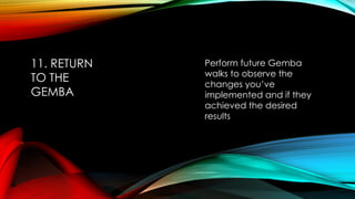 Gemba Walk - A powerful tool to reduce waste and increase productivity | PPTX