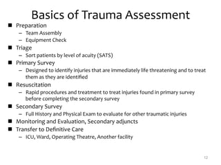 GEMC - Medical Student - Trauma - Initial Assessment and Management of ...