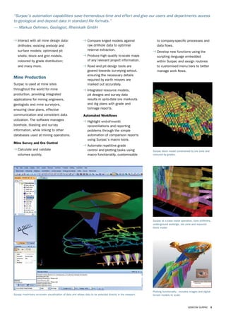 Gemcom surpac brochure | PDF