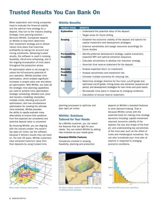 Gemcom whittle brochure | PDF