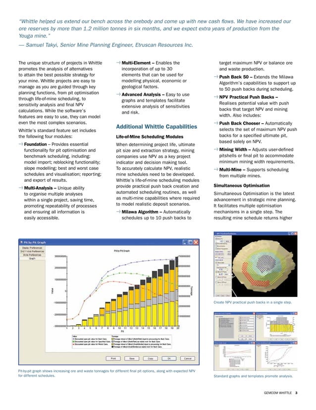 Gemcom whittle brochure | PDF
