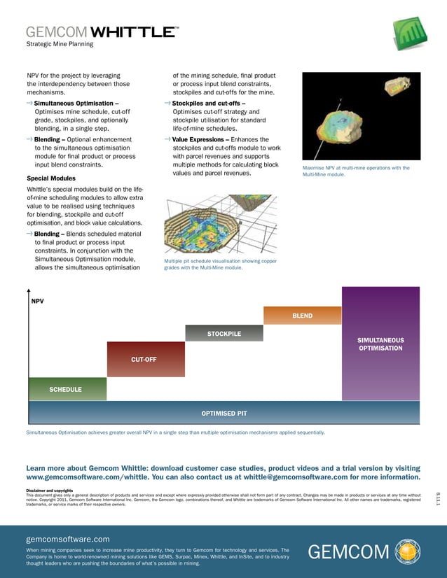 Gemcom whittle brochure | PDF