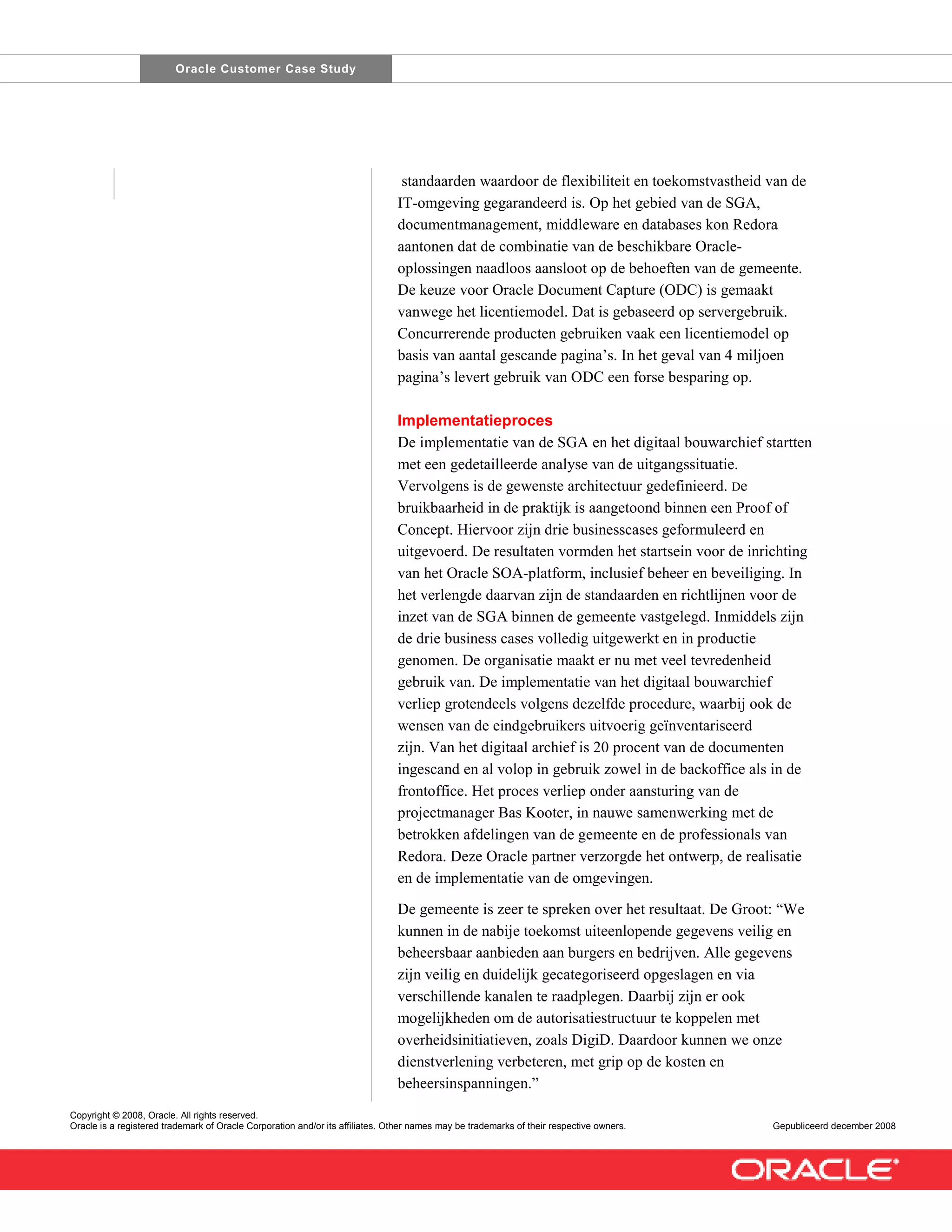 Gemeente Arnhem Case Study | PDF