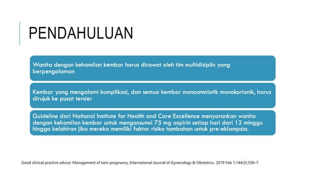 PPT EDUKASI KEHAMILAN KEMBAR ATAU GAMELI | PPT