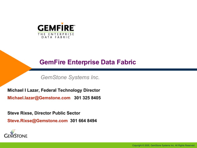 Gemfire | PPT