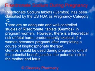 Generic Risedronate Tablets (Gemfos) | PDF