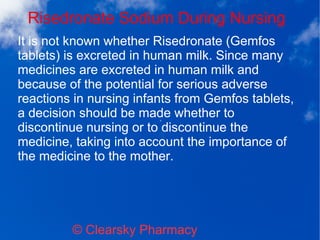 Generic Risedronate Tablets (Gemfos) | PDF