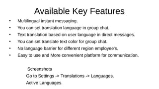 Geminate Instant Messaging Multi Language | PDF