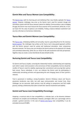 Gemini and Taurus Love Compatibility.docx