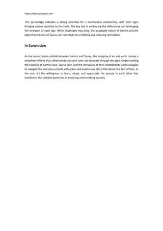 Gemini and Taurus Love Compatibility.docx