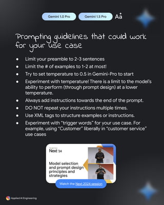 Vertex AI Gemini Prompt Engineering Tips | PDF