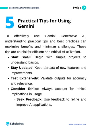 Gemini Roadmap for Beginners PDF By ScholarHat | PDF