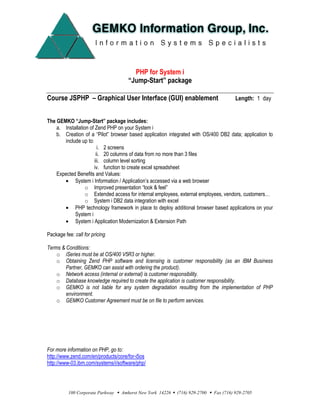 Gemko Training Detail | PDF