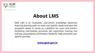 GeM Learning Management System | PPTX