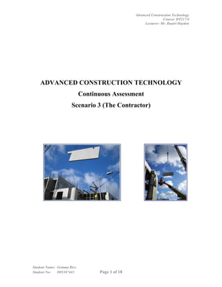 Advanced Construction Technology Project | DOC
