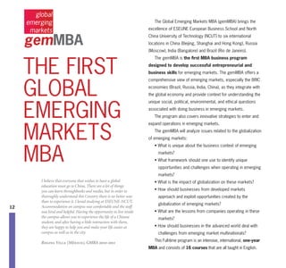 Global Emerging Markets MBA | PDF