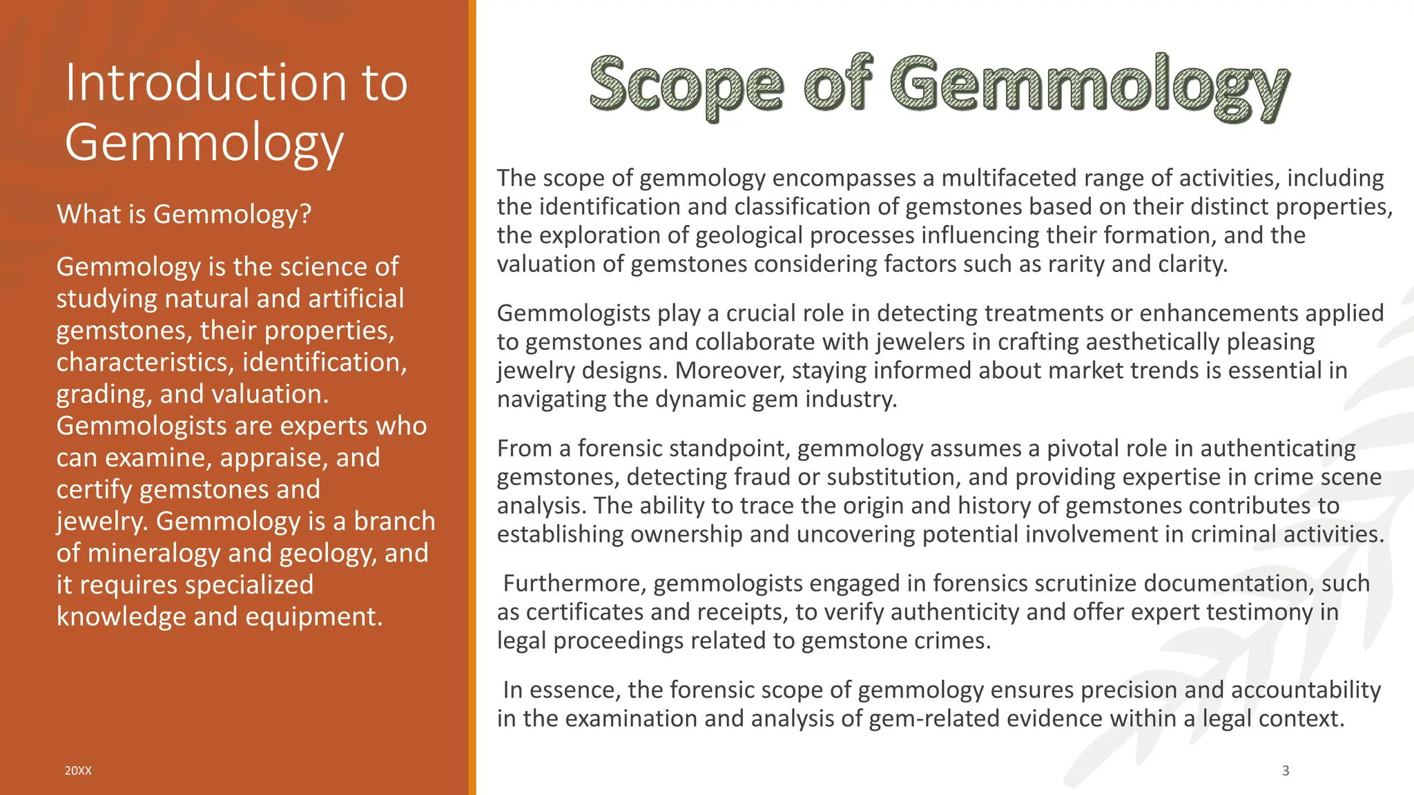 Gemology/Gemmology in forensic science .pptx