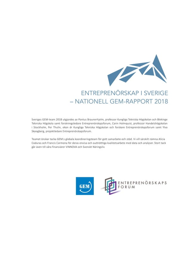 GEM Sweden 2017/2018 | PDF