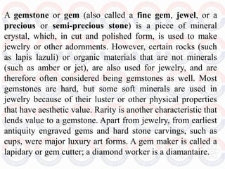 Gemology | PPTX