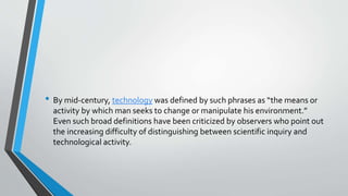 HISTORY OF TECHNOLOGY | PPTX