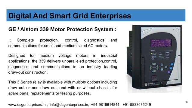 Ge Motor Protection Numerical Relays | PDF