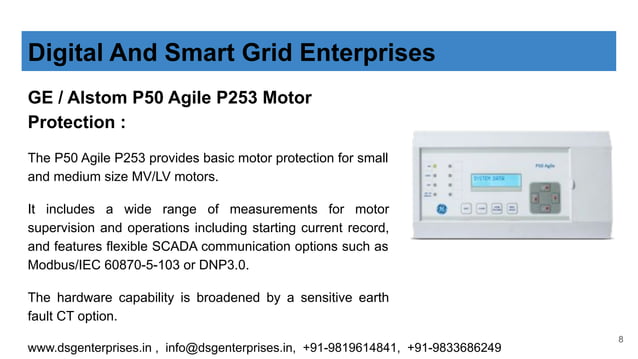 Ge Motor Protection Numerical Relays | PDF