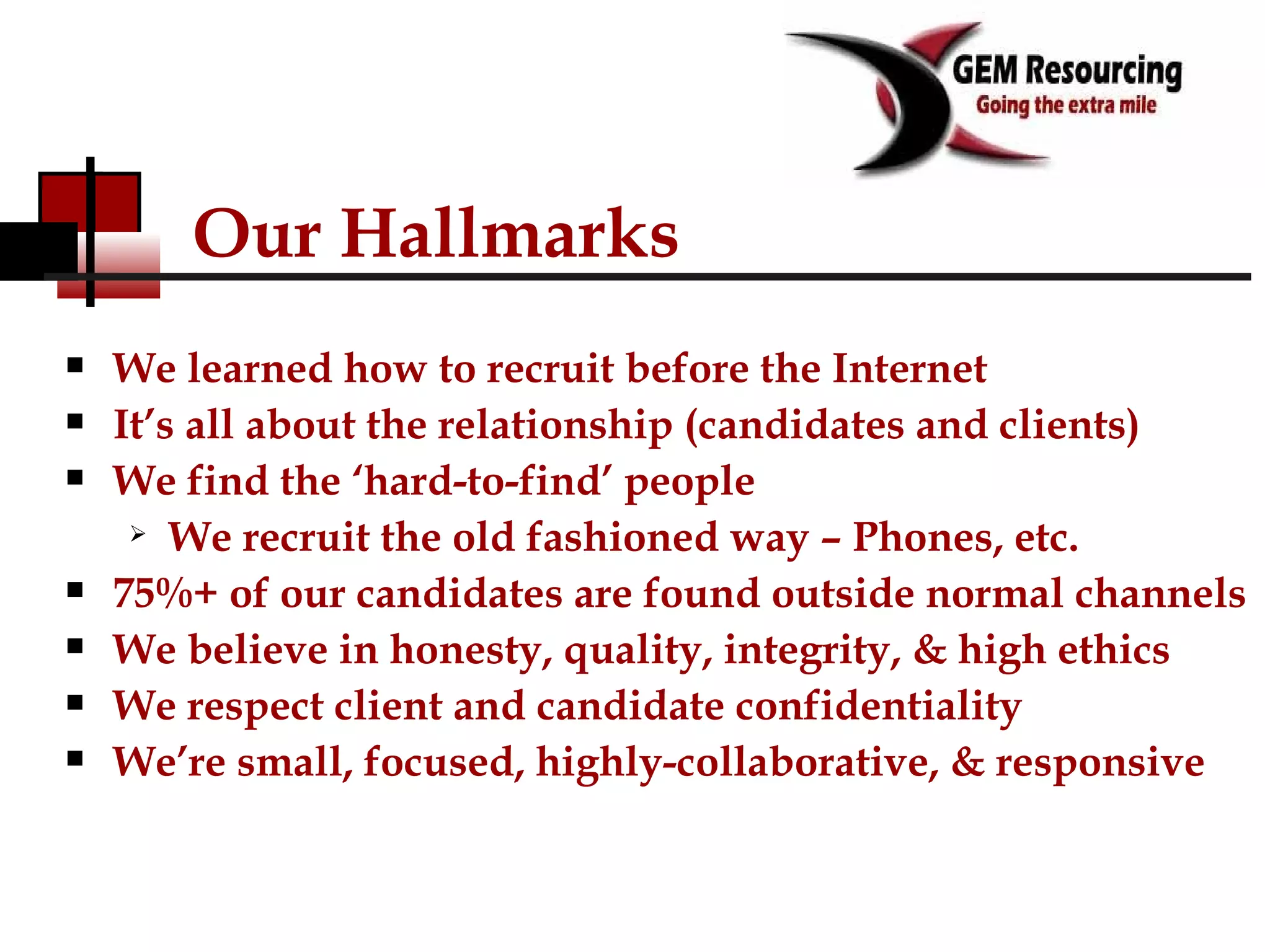 Gem Overview 2009 | PPT