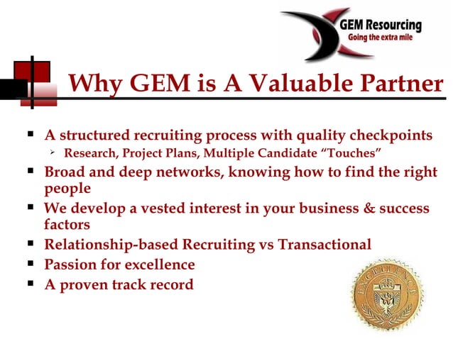 Gem Overview 2009 | PPT | Free Download