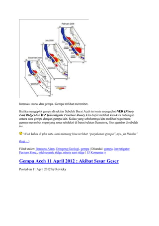 Gempa bogor yang terjadi pada hari minggu dini hari | PDF