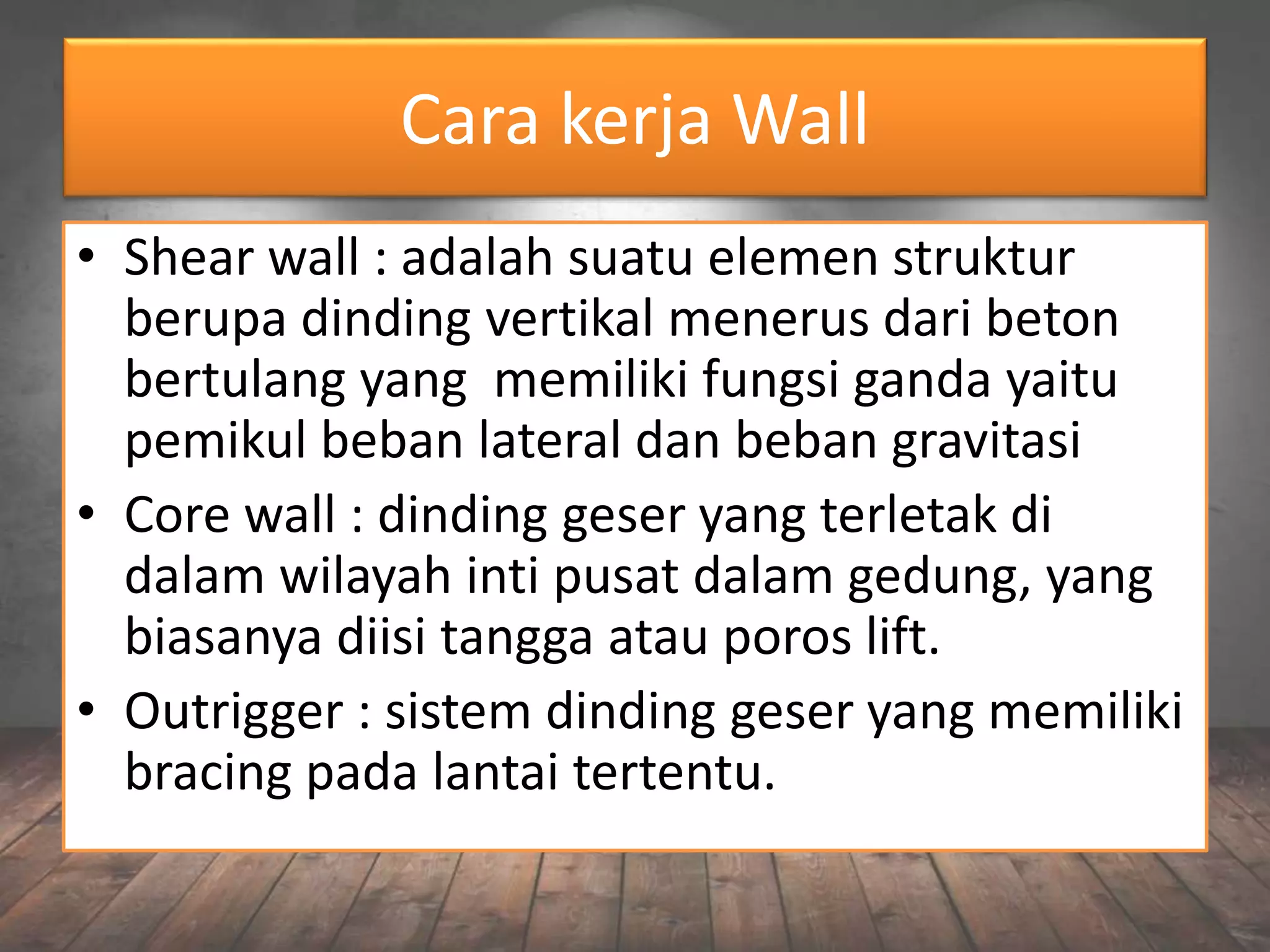 Dinding struktural dan non struktural | PPTX