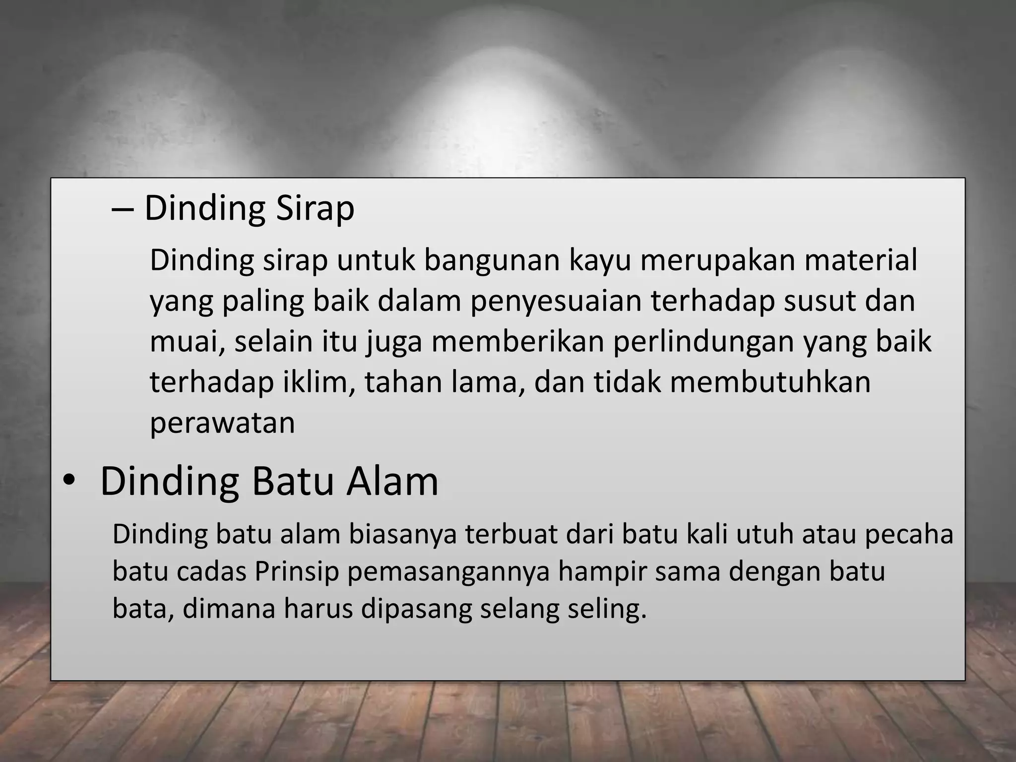 Dinding struktural dan non struktural | PPTX