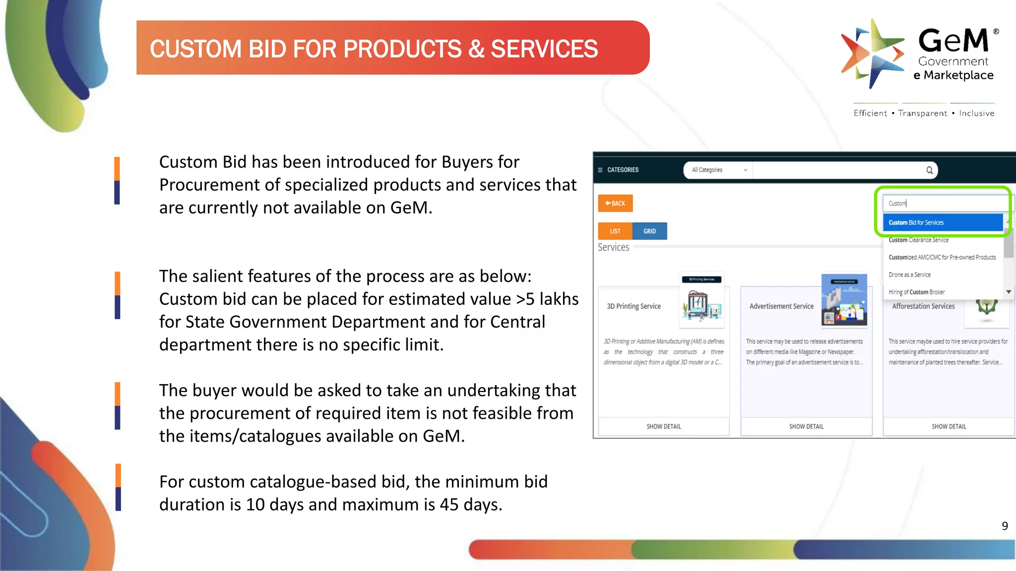 Government e Marketplace GeM Presentation | PDF